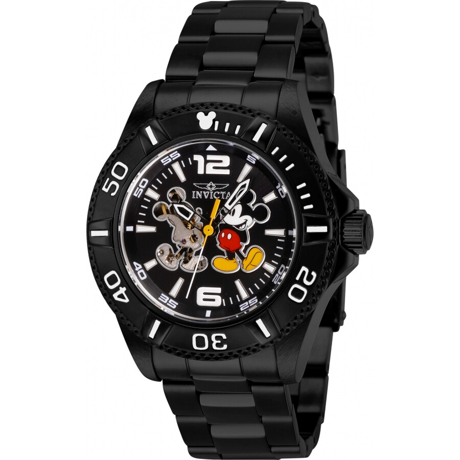 Invicta Disney Limited Mickey Mouse Edition Automatic Black Dial Men's ...