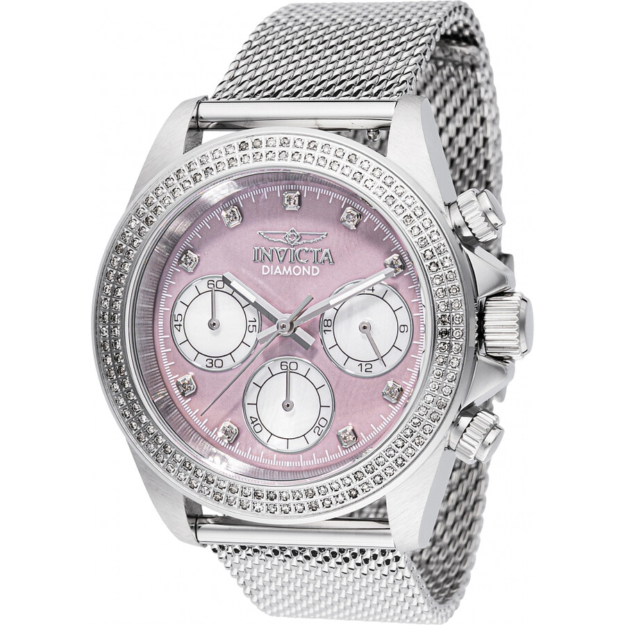 Invicta Elite Diamond Chronograph GMT Quartz Ladies Watch 48758 ...