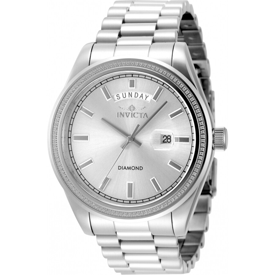 Invicta Elite Diamond Quartz Silver Dial Men's Watch 48759 886678654932 ...