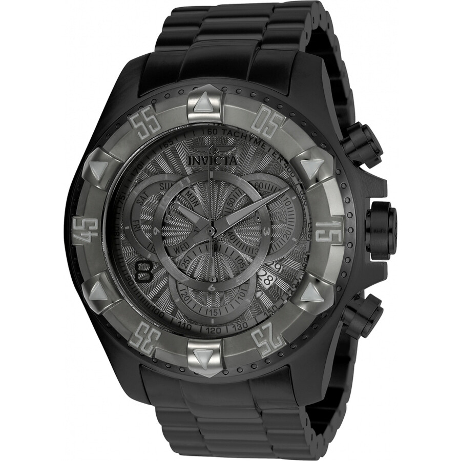 Invicta Excursion Black Chronograph Men's Watch 24269 886678294398 ...