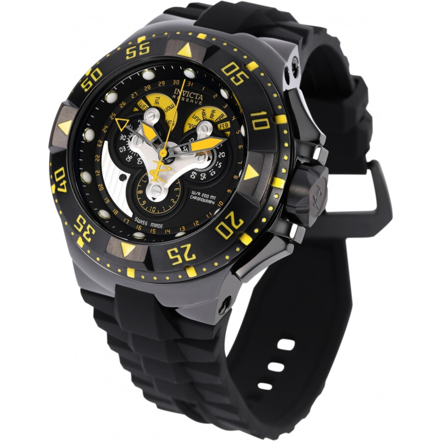 Invicta Excursion Black Dial Chronograph Men's Watch 18556 886678228751 ...
