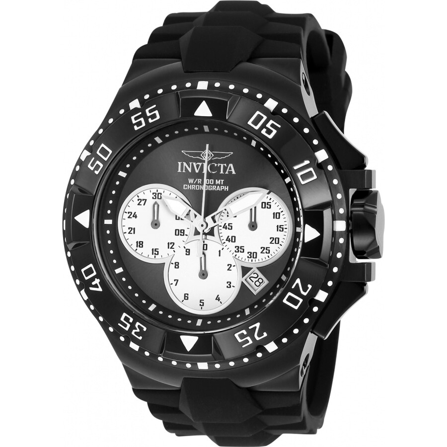 Invicta Excursion Chronograph Black Dial Men's Watch 23041 886678281459 ...