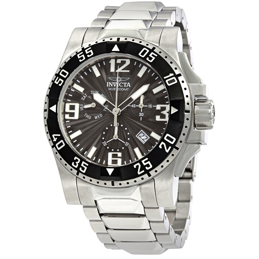 Invicta Excursion Chronograph Black Dial Men's Watch 23900 886678290536 ...