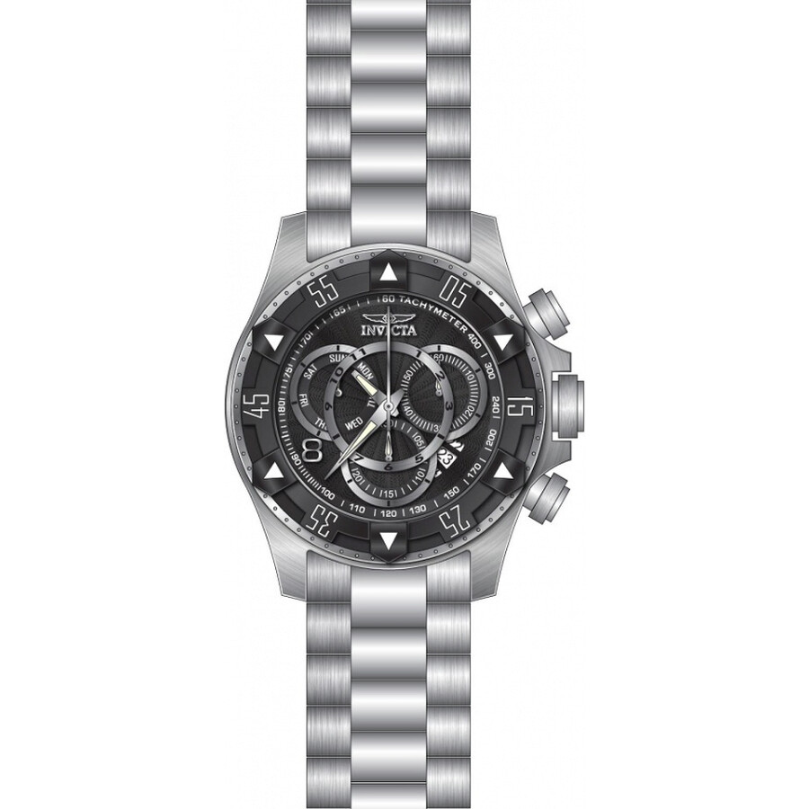 Invicta Excursion Chronograph Black Dial Men's Watch 24261 886678294312 ...