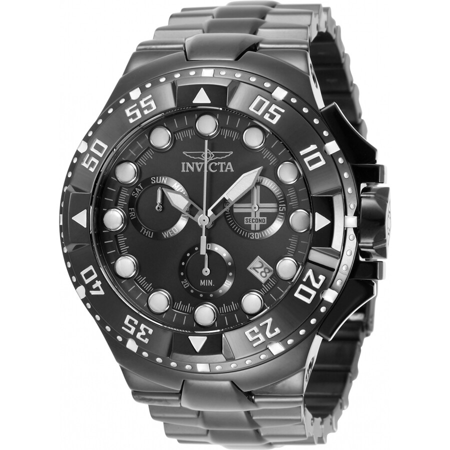 Invicta Excursion Chronograph Black Dial Men's Watch 34189 886678408818 ...