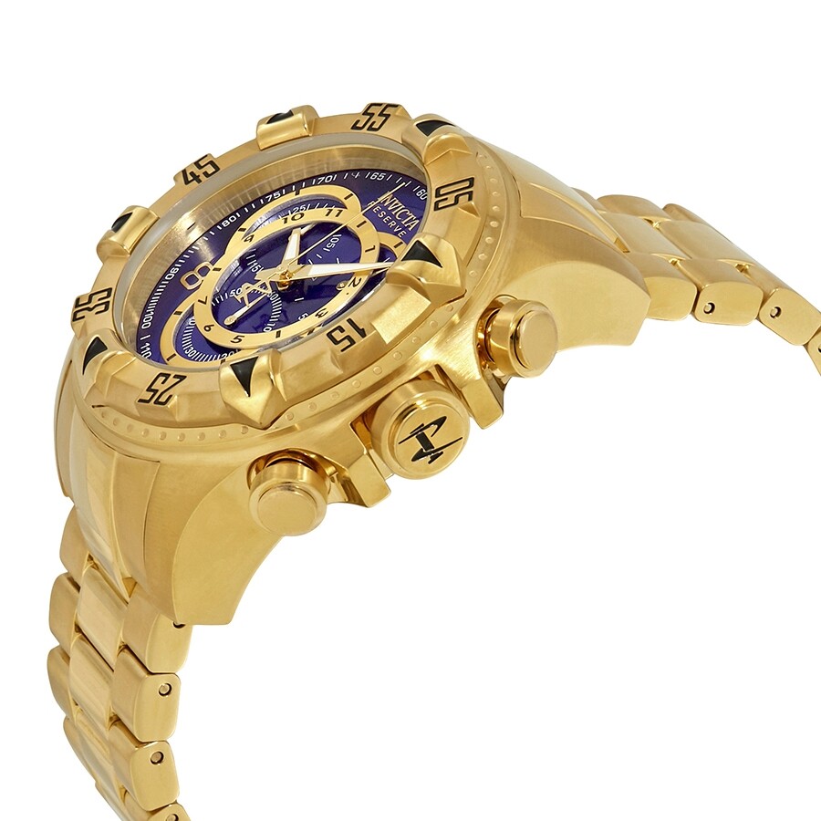 Invicta Excursion Chronograph Blue Dial Gold-plated Men's Watch 6469 - Excursion - Invicta ...