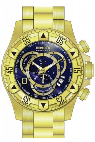 Invicta Excursion Chronograph Blue Dial Gold-plated Men's Watch 80621 ...