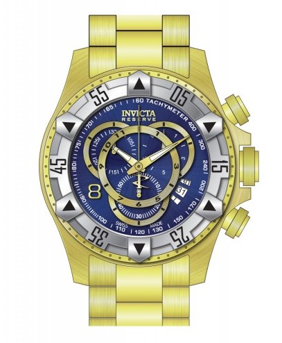 Invicta Excursion Chronograph Blue Dial Gold-plated Men's Watch 80622 ...