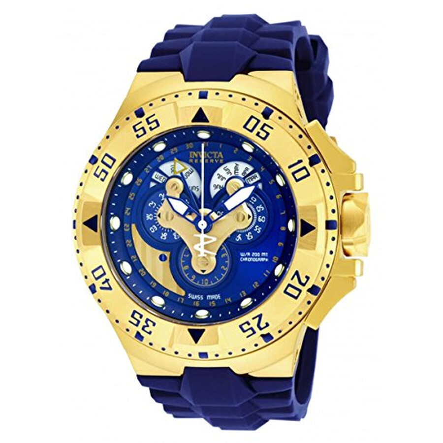 Invicta Excursion Chronograph Blue Dial Men's Watch 18558 886678228775 ...