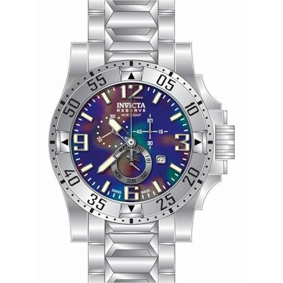 Invicta Excursion Chronograph Blue Dial Stainless Steel Men's Watch ...