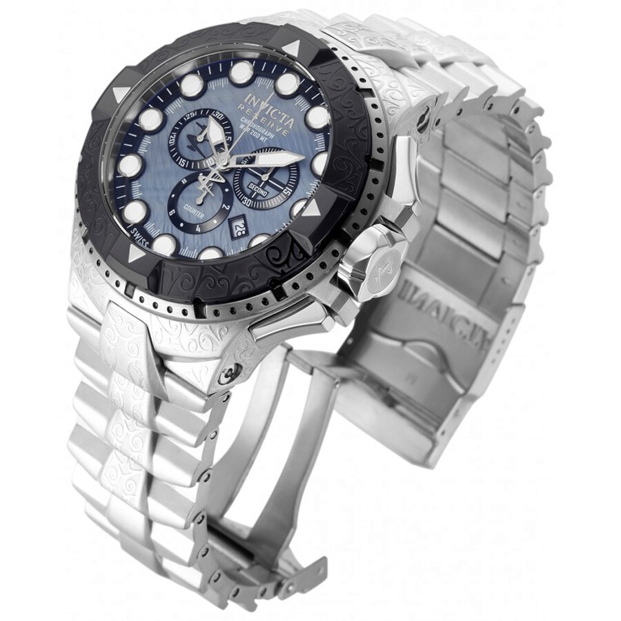 Invicta Excursion Chronograph Blue Dial Stainless Steel Men's Watch ...