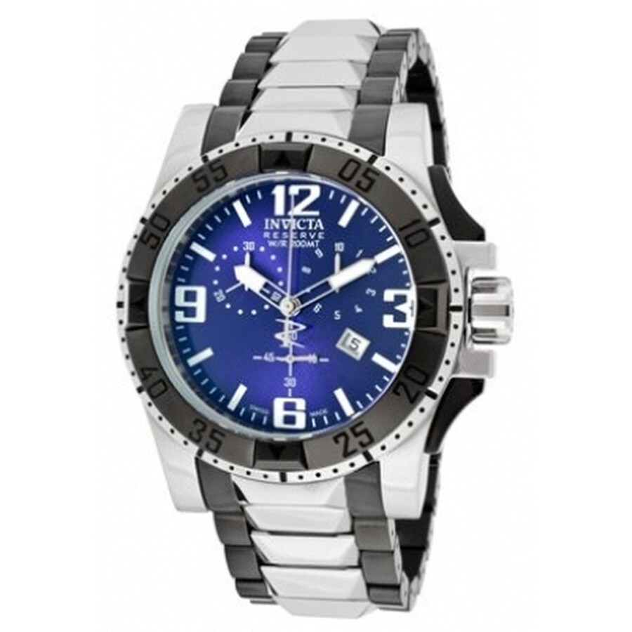 Invicta Excursion Chronograph Blue Dial Two-Tone Steel Men's Watch ...