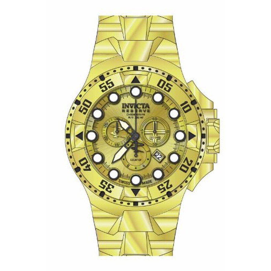 Invicta Excursion Chronograph Gold Dial Gold-tone Men's Watch 16681 ...