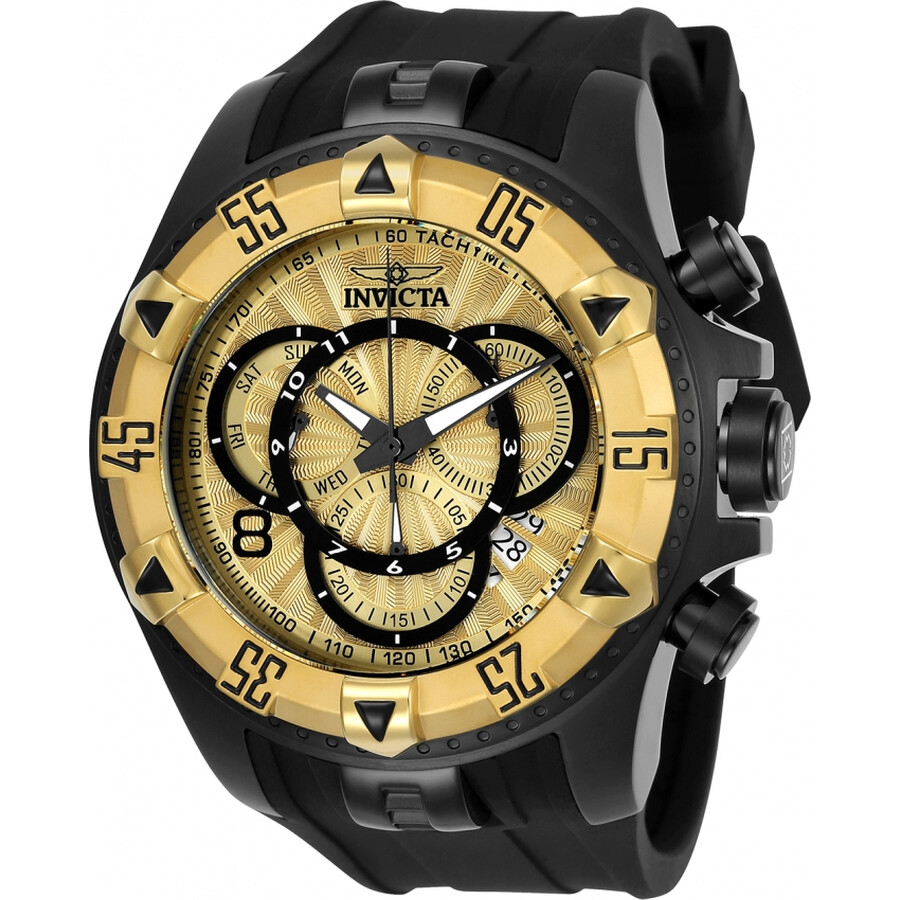 Invicta Excursion Chronograph Gold Dial Men's Watch 24277 886678294473 ...
