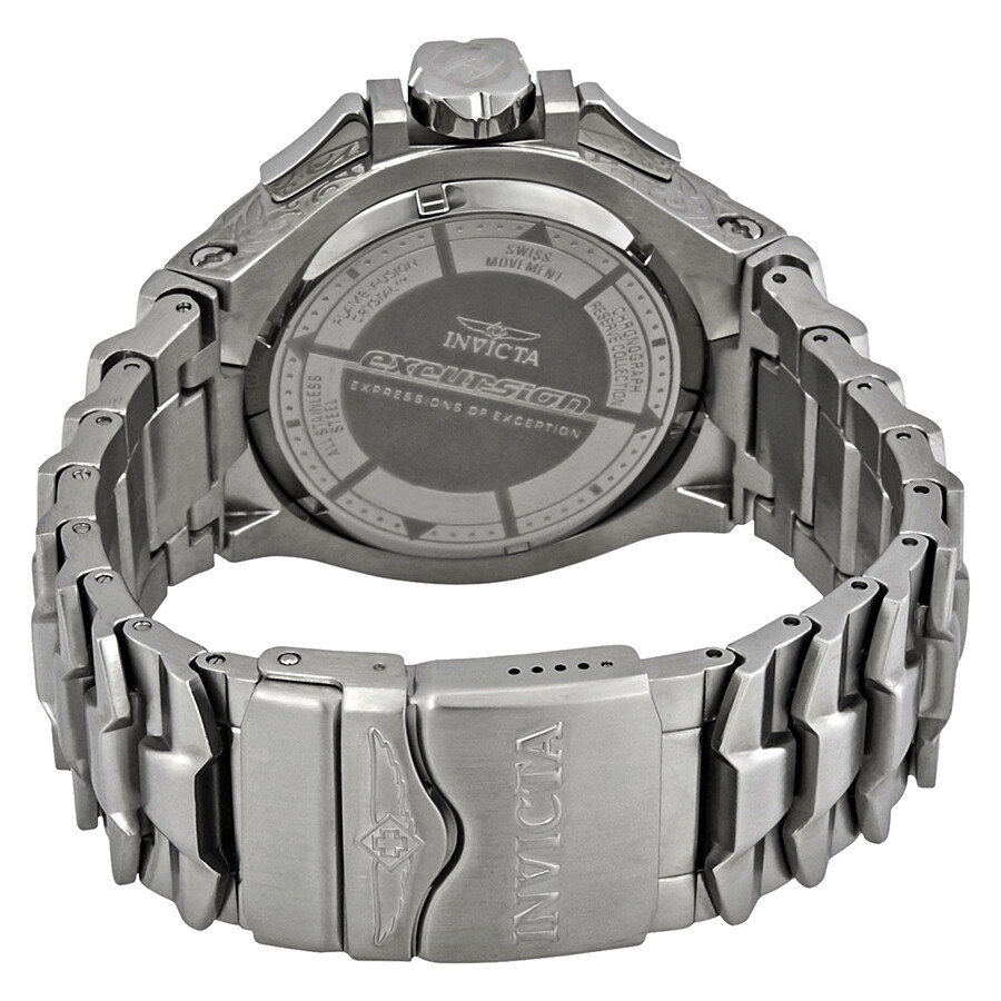 Invicta Excursion Chronograph Grey Dial Stainless Steel Men's Watch ...