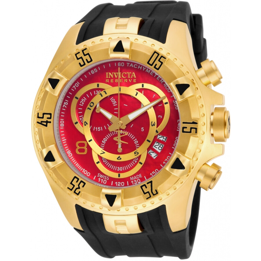 Invicta Excursion Chronograph Red Dial Men's Watch 80641 886678136988 ...