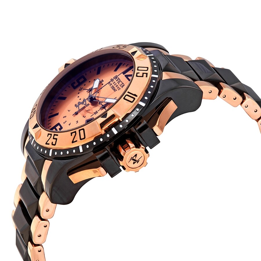 Invicta Excursion Chronograph Rose dial Two-tone Men's Watch 80380 ...