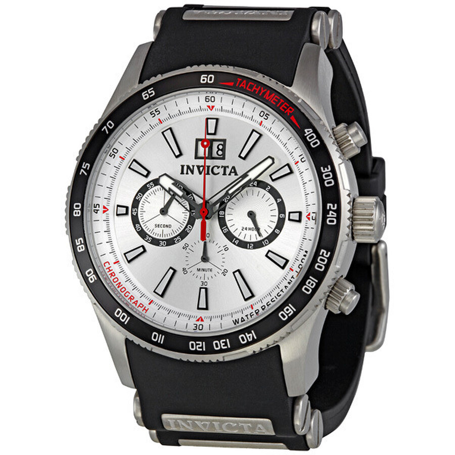 Invicta Flight Silver Dial Chronograph Men's Watch 1233 843836012331 ...