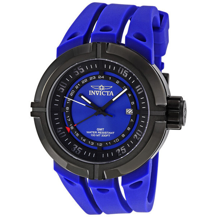 Invicta Force Blue Dial GMT Men's Watch 0837 843836008372 - Watches ...