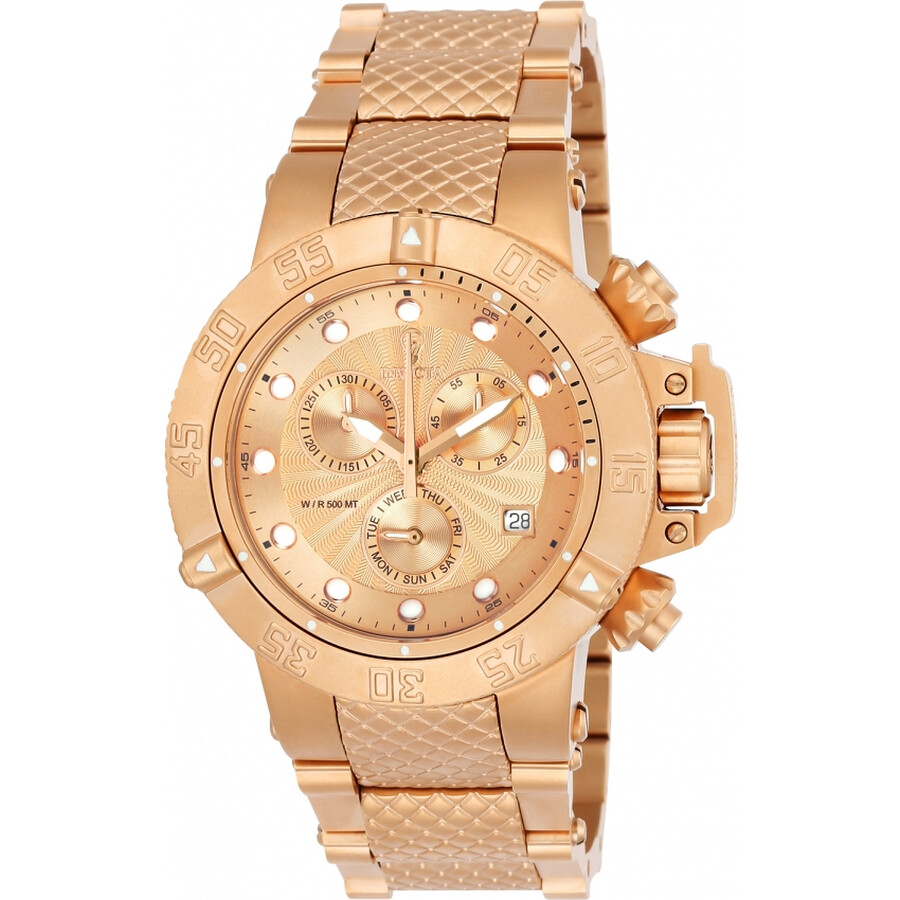 Invicta Gabrielle Union Chronograph Rose Gold Dial Ladies Watch 23178 ...