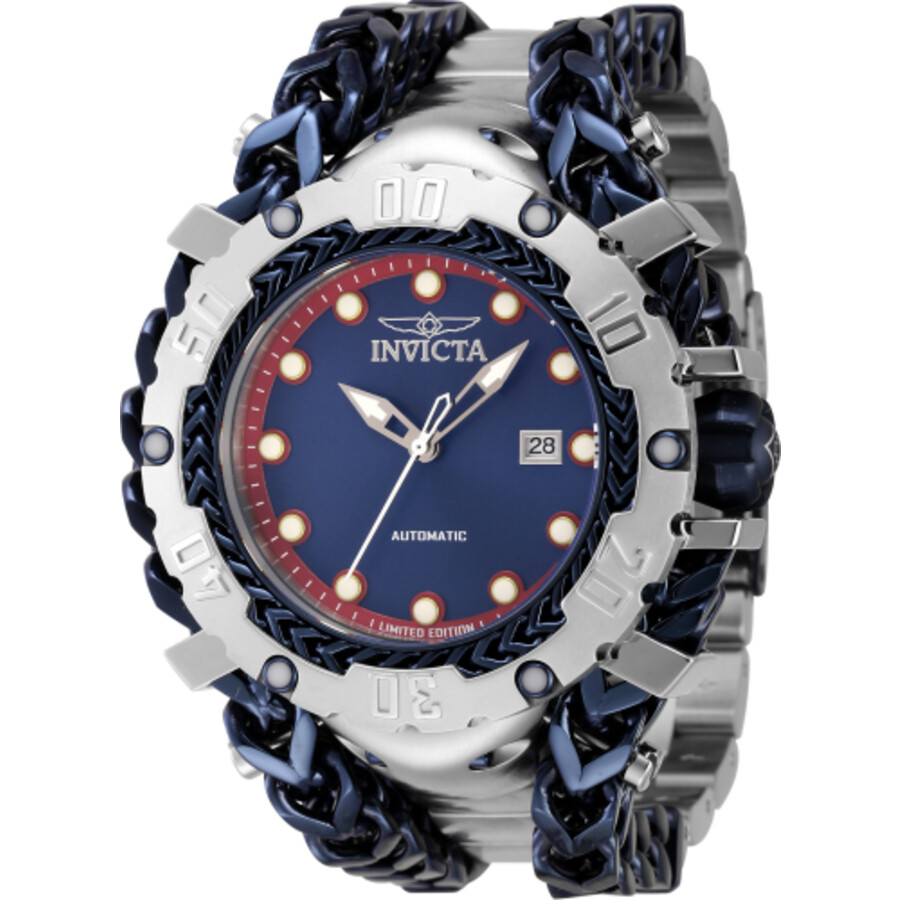 Invicta Gladiator Automatic Blue Dial Men's Watch 46229 886678612871 ...