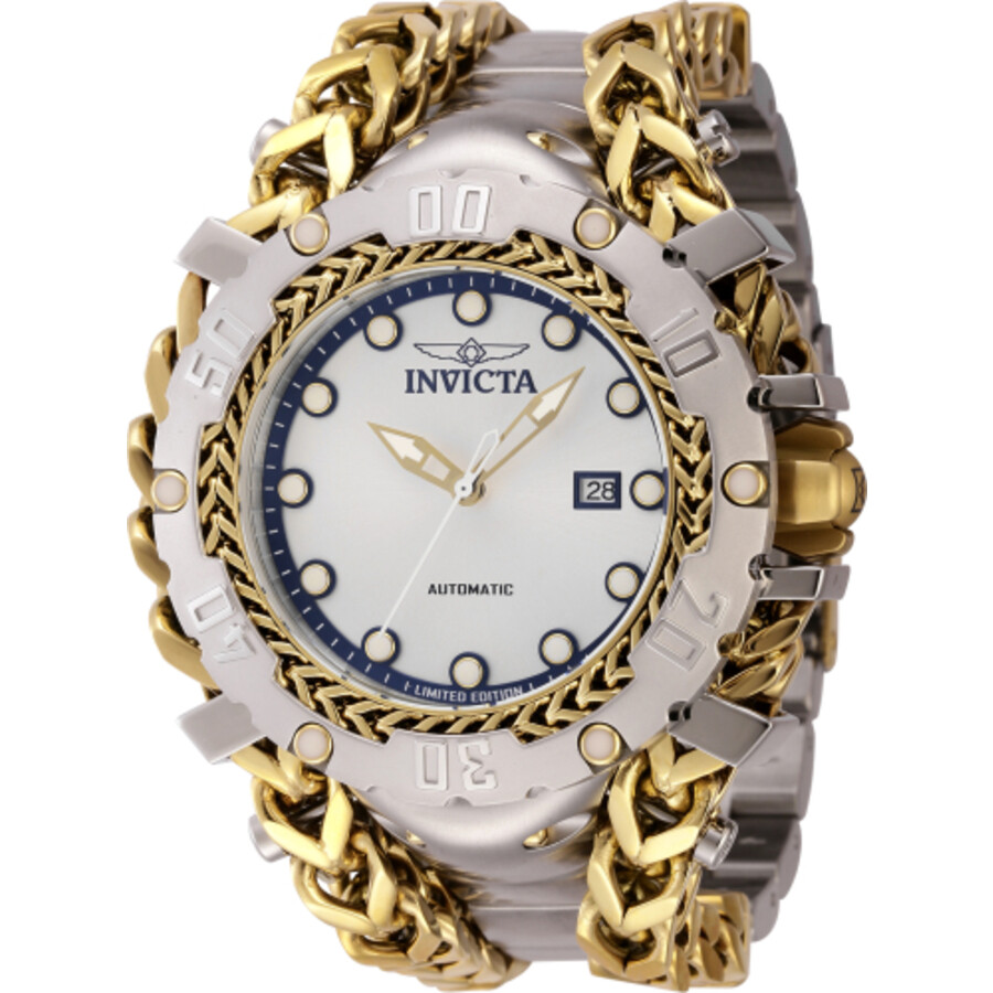 Invicta Gladiator Automatic Date Silver Dial Men's Watch 46220 ...