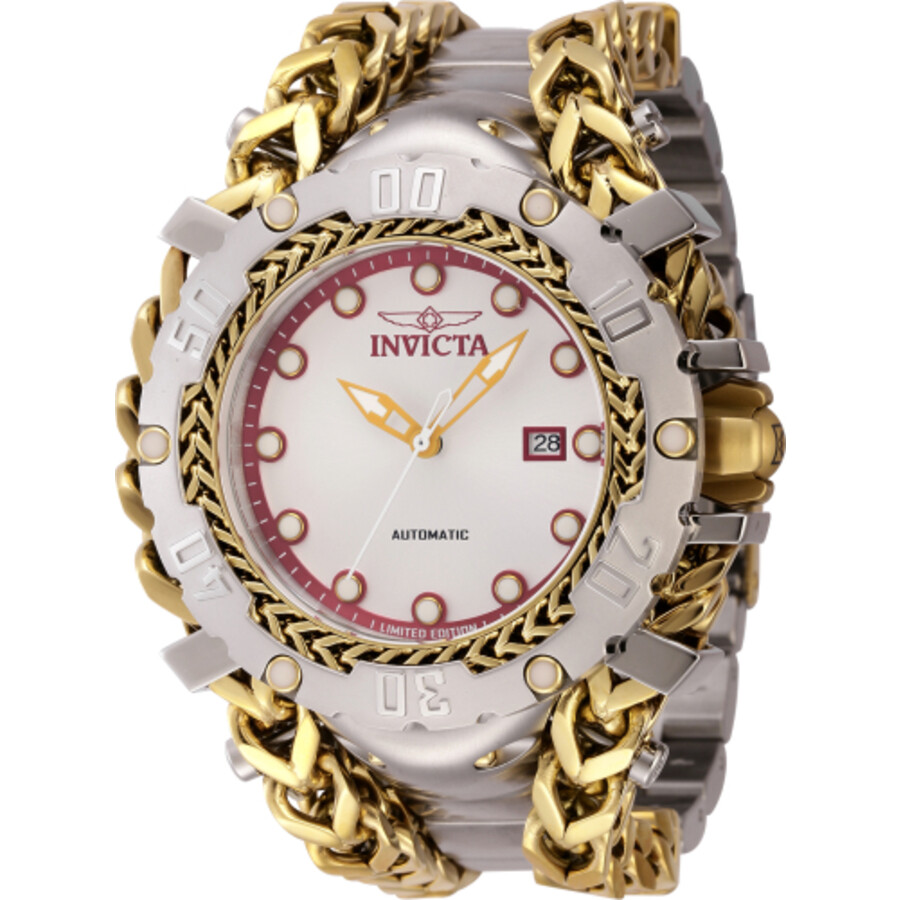 Invicta Gladiator Automatic Silver Dial Men's Watch 46216 886678612741 ...