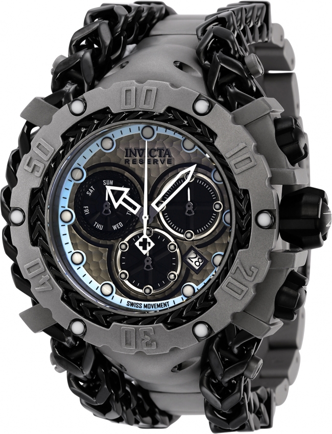 Invicta Gladiator Chronograph Quartz Black Dial Men's Watch 37259 ...