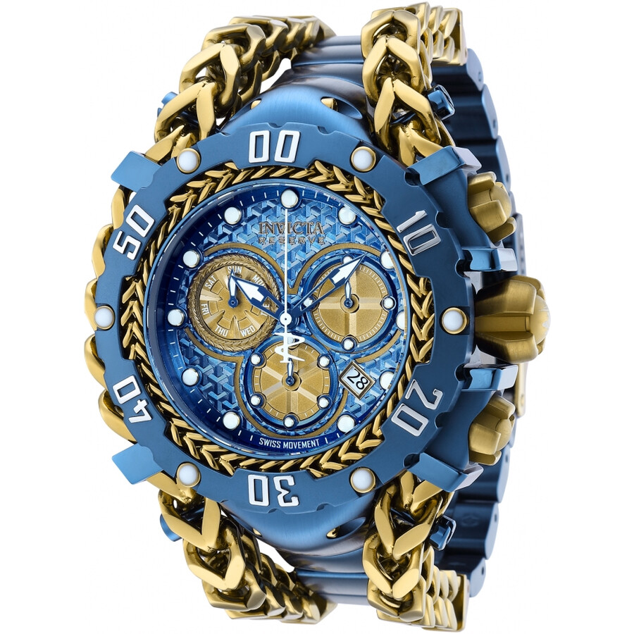 Invicta Gladiator Chronograph Quartz Blue Dial Men's Watch 36617 ...