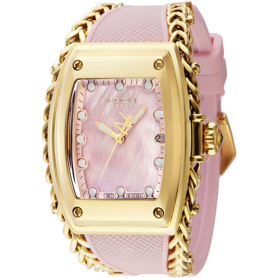 Invicta Gladiator Quartz Pink Dial Ladies Watch 42618 886678566556 ...
