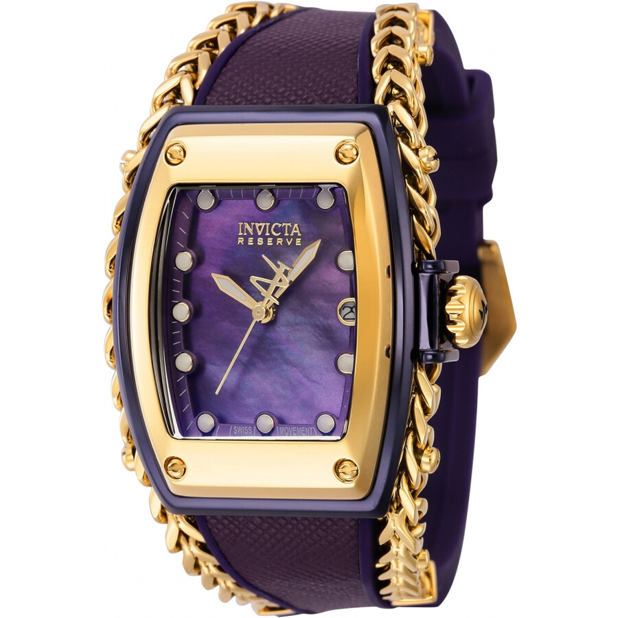 Invicta Gladiator Reserve Quartz Purple Dial Ladies Watch 43360 ...