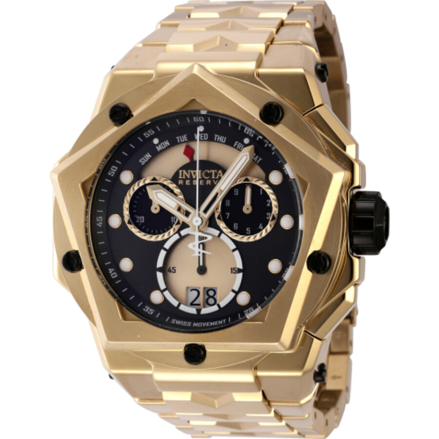 Invicta Helios Reserve Chronograph Quartz Black Dial Men's Watch 44476 ...