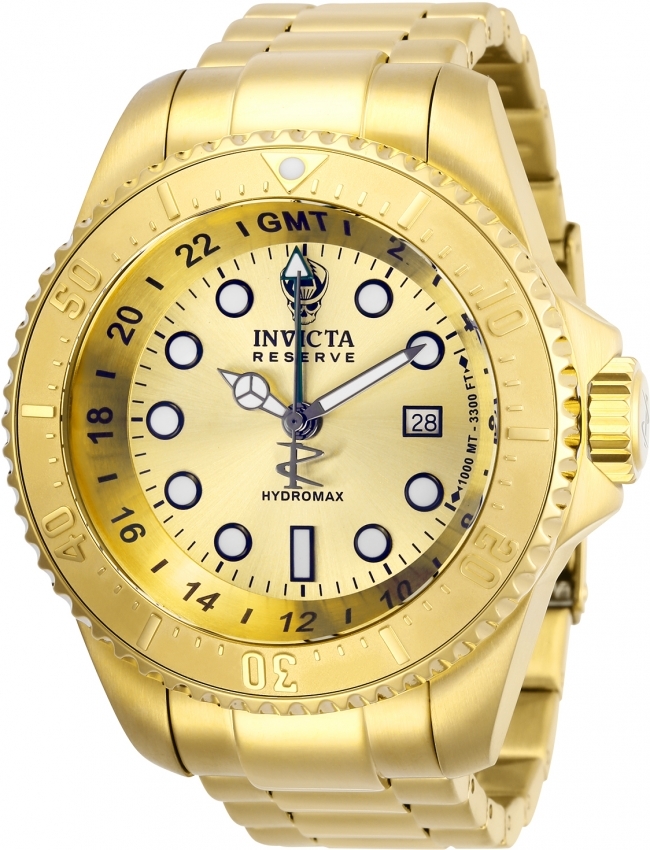 Invicta Hydromax Quartz Gold Dial Men's Watch 29730 886678352784 ...