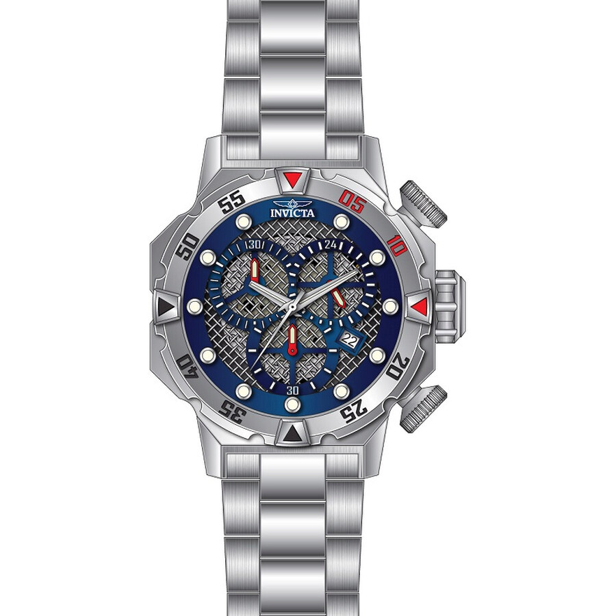 Invicta I-Force Chronograph Blue Dial Stainless Steel Men's Watch 19181 ...