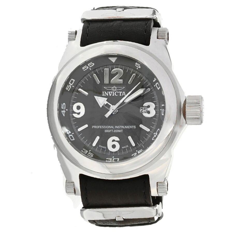 Invicta I-Force Green Dial Stainless Steel Black Leather Men's Watch ...
