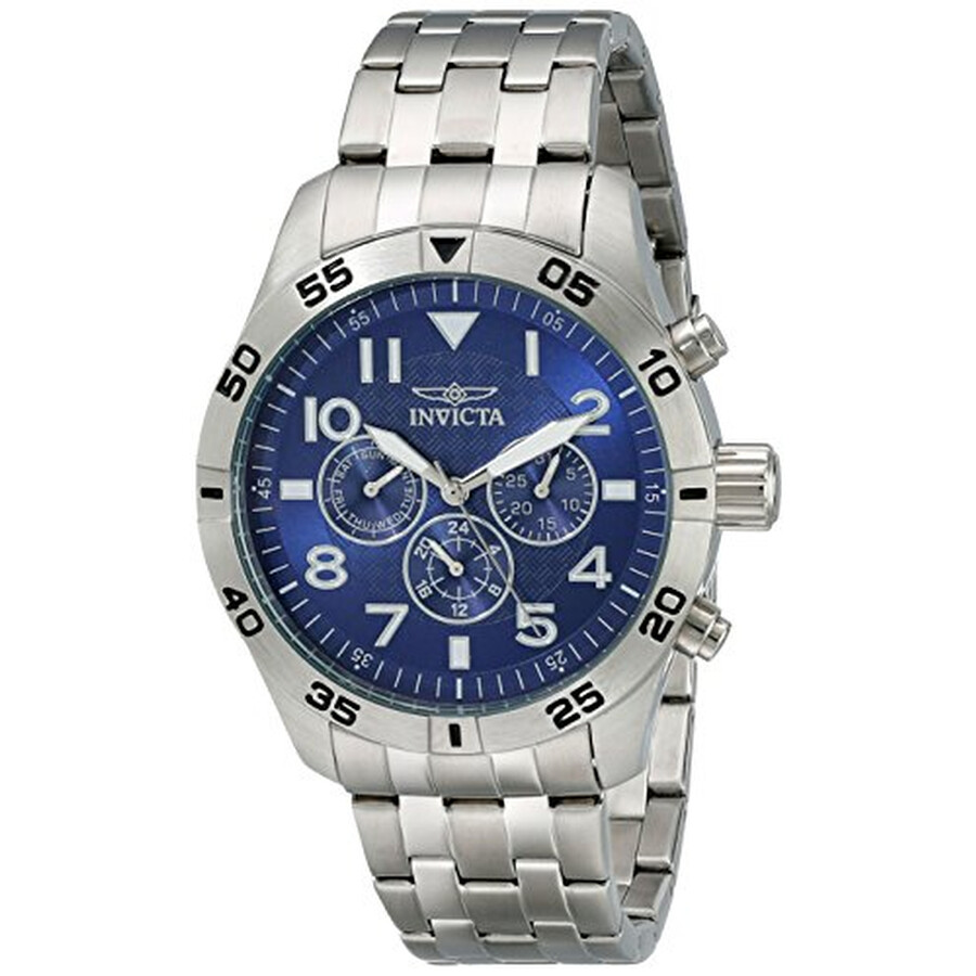 Invicta I-Force Multifunction Blue Dial Stainless Steel Men's Watch ...