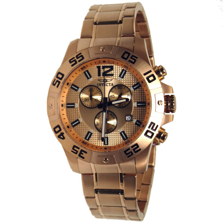 Invicta II Specialty All Rose Gold-Tone Chronograph Men's Watch 1981 ...