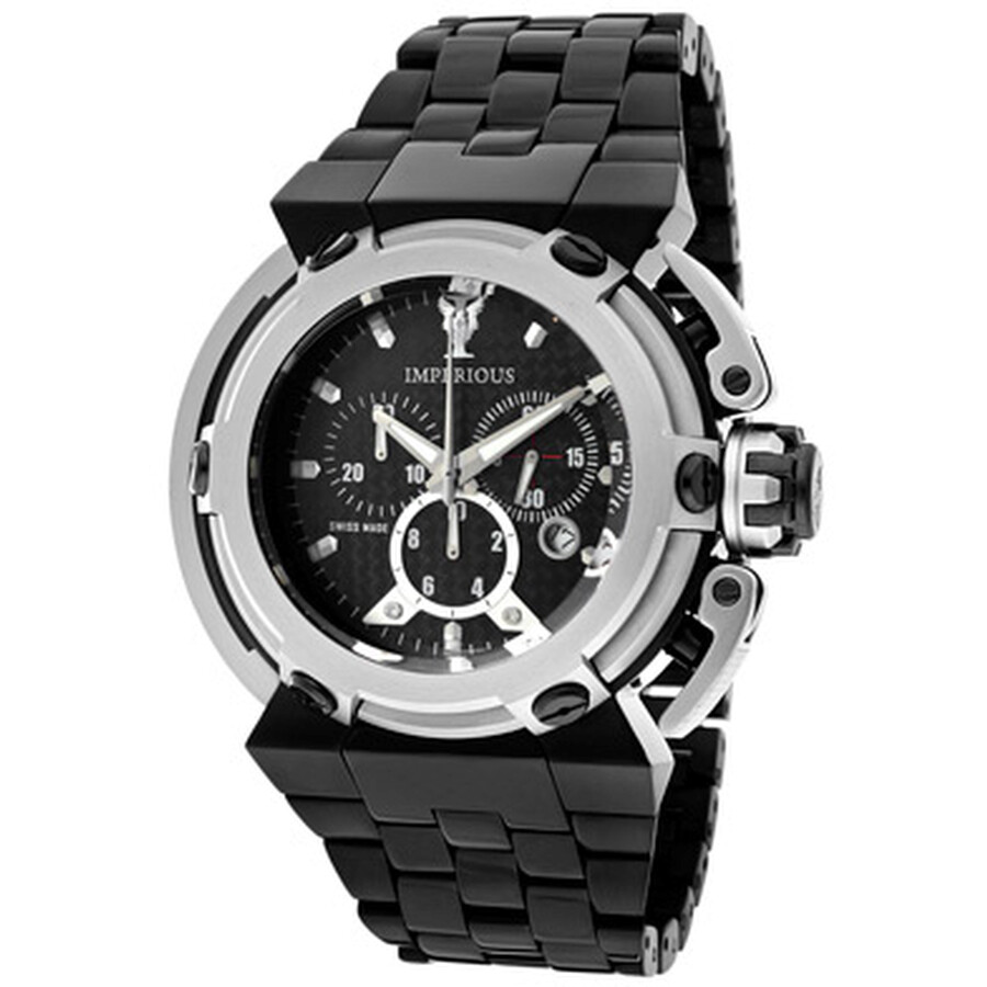 Invicta Imperious X Wing Black Dial Stainless Steel Chronograph Men's ...