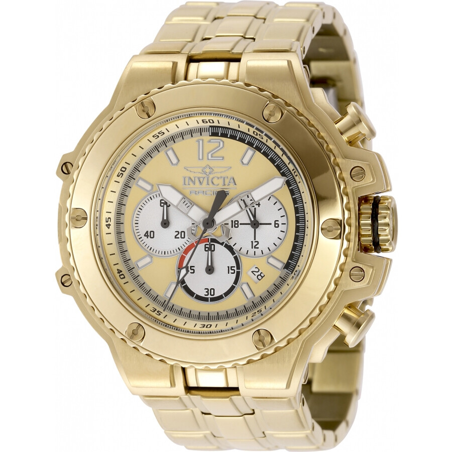 Invicta Invicta Racing Chronograph GMT Quartz Gold Dial Men's Watch 48317 886678644018 - Watches ...