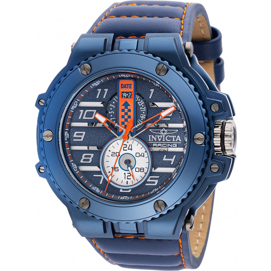 Invicta Invicta Racing Downforce GMT Quartz Blue Dial Men's Watch 47382 ...