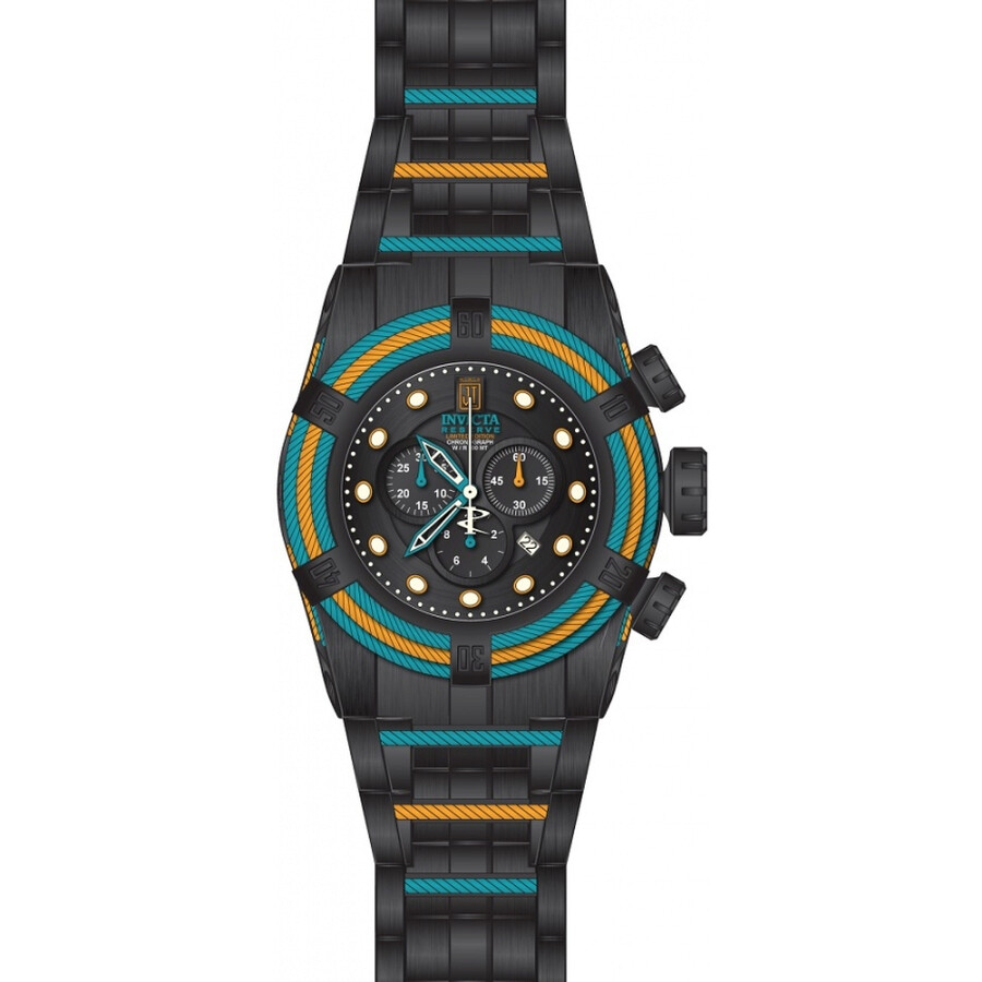 Invicta Jason Taylor Black Dial Chronograph Men's Watch 25615 886678309757 - Invicta, Jason ...