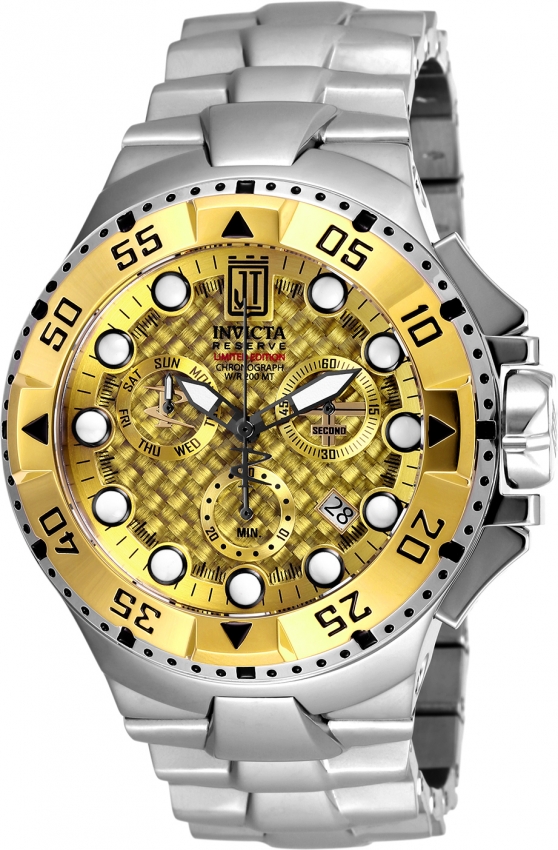 Invicta Jason Taylor Chronograph Gold Dial Men's Watch 17843 ...