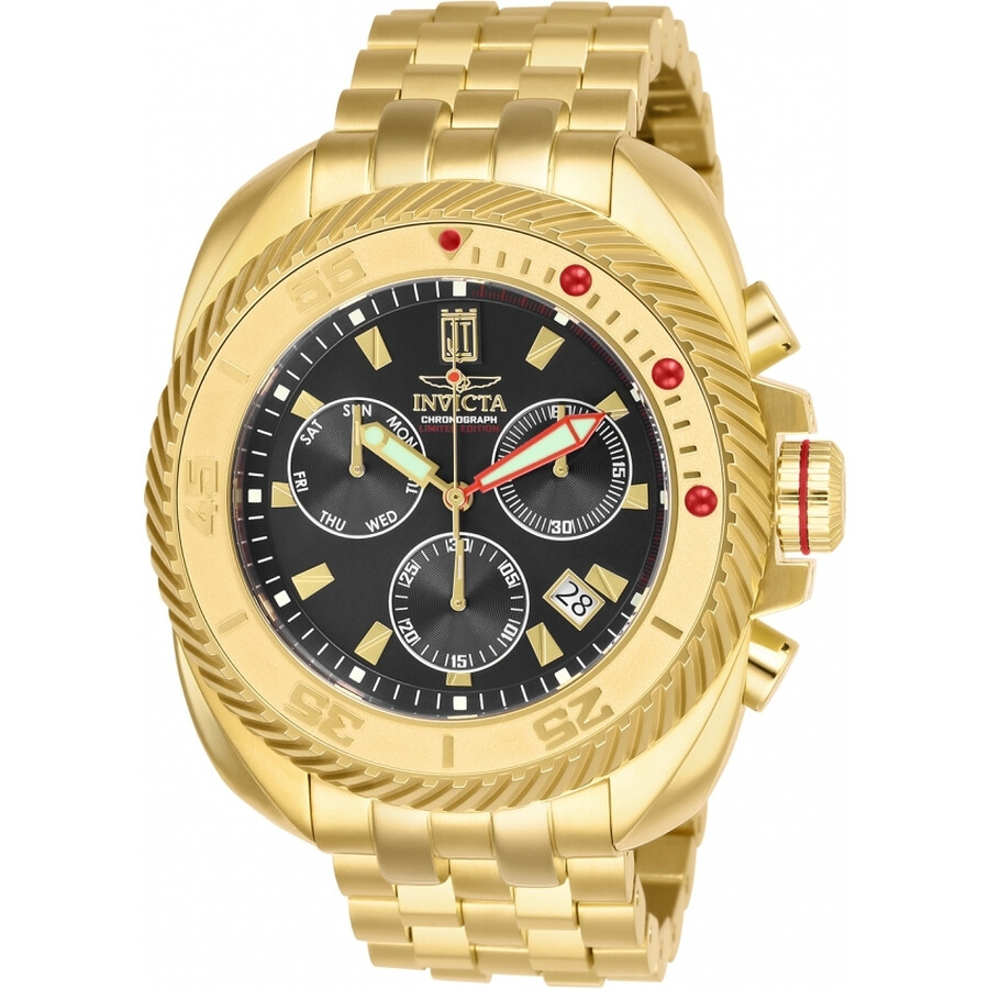 Invicta Jason Taylor Chronograph Quartz Black Dial Men's Watch 26420 ...