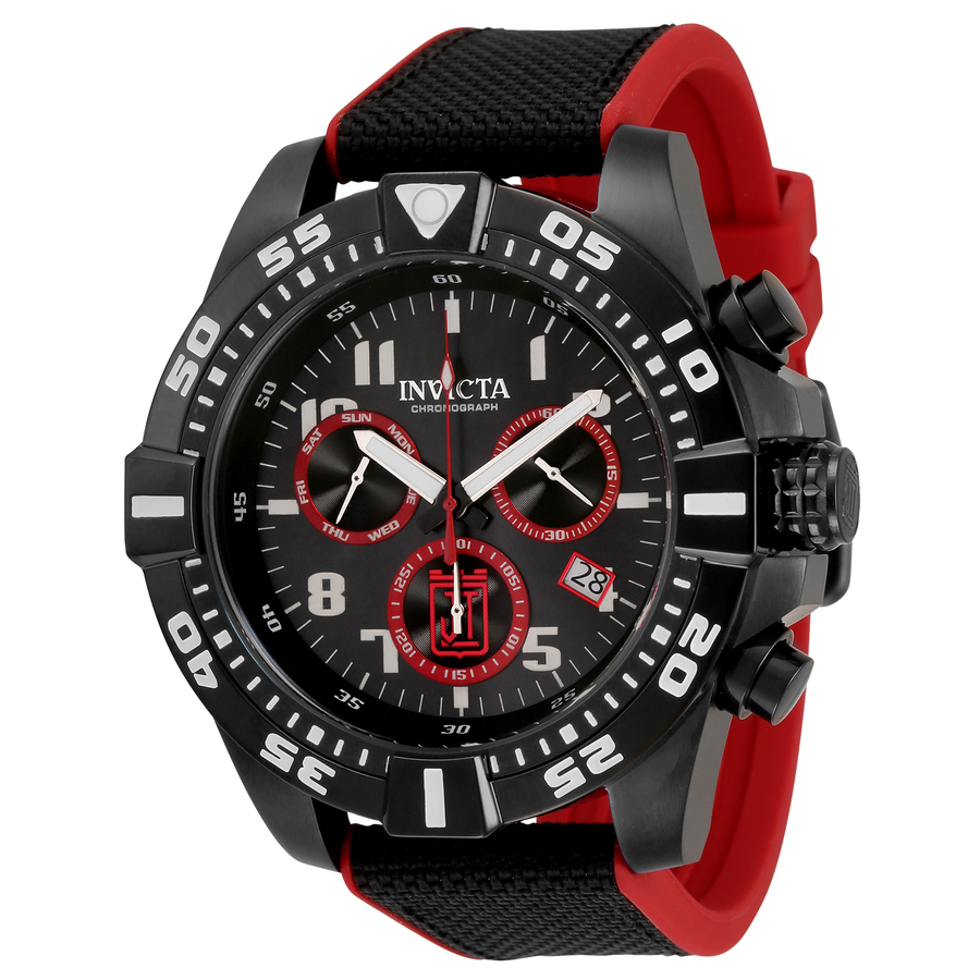 Invicta Jason Taylor Chronograph Quartz Black Dial Men's Watch 33217 ...