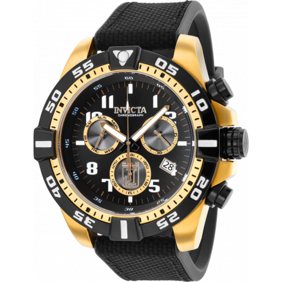 Invicta Jason Taylor Chronograph Quartz Black Dial Men's Watch 37227 ...