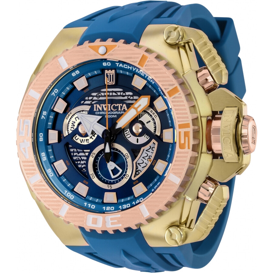 Invicta Jason Taylor Chronograph Quartz Blue Dial Men's Watch 38058 ...
