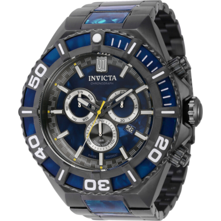 Invicta Jason Taylor Chronograph Quartz Blue Dial Men's Watch 40208 ...