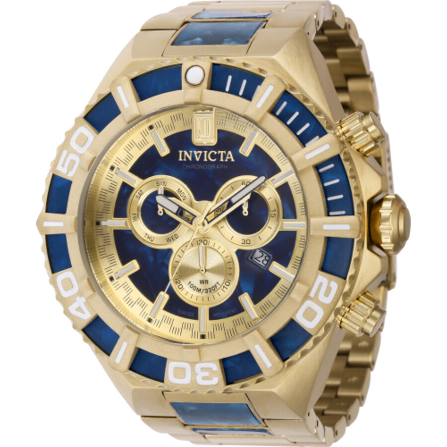 Invicta Jason Taylor Chronograph Quartz Blue Dial Men's Watch 40209 ...