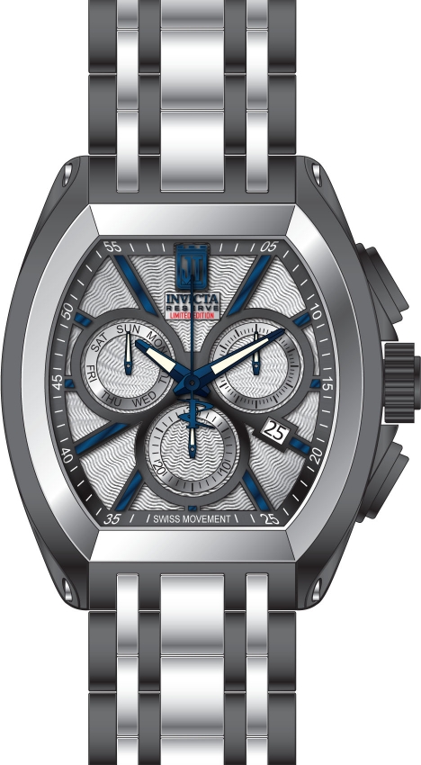 Invicta Jason Taylor Chronograph Quartz Silver Dial Men's Watch 33226 ...