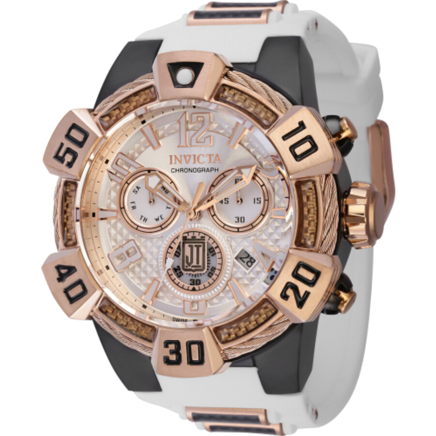 Invicta Jason Taylor Chronograph Quartz White Dial Men's Watch 40445 ...